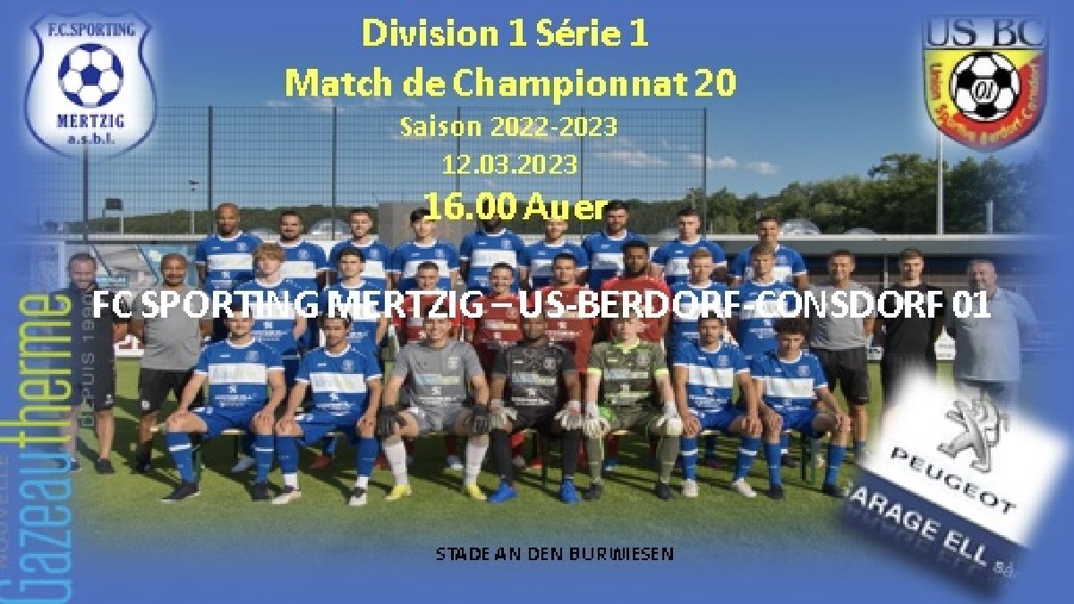 FC Sporting Mertzig - Spilldaag 20