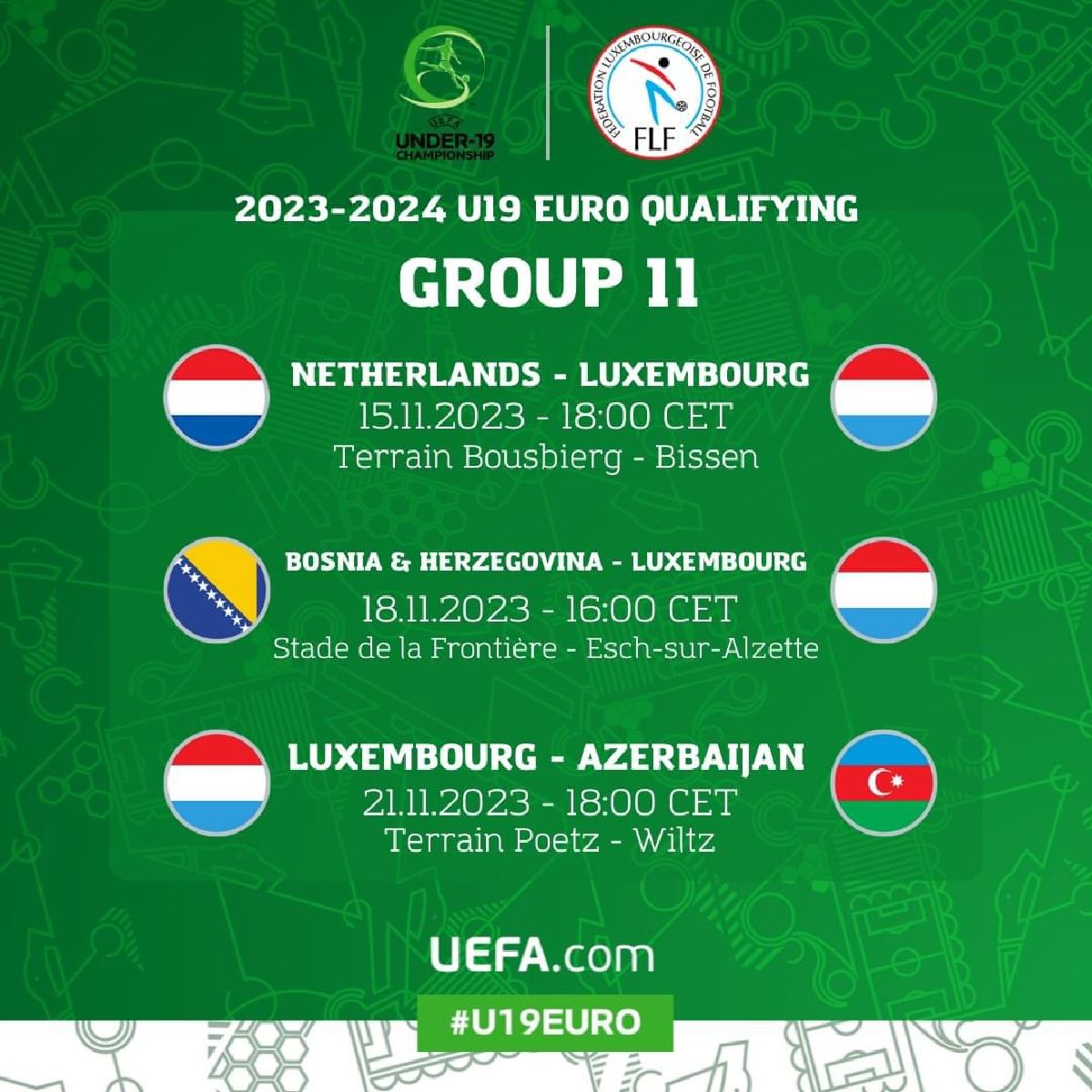 FC Atert Bissen - U19 Qualifying - 2 Mätcher zu Bissen